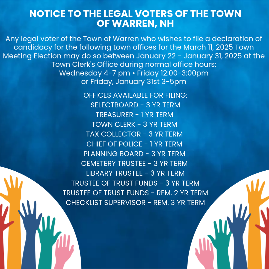 Official Website of the Town of Warren New Hampshire - Declare Your ...