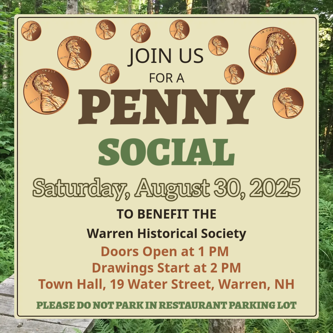 Official Website of the Town of Warren New Hampshire - Join Us: Penny ...